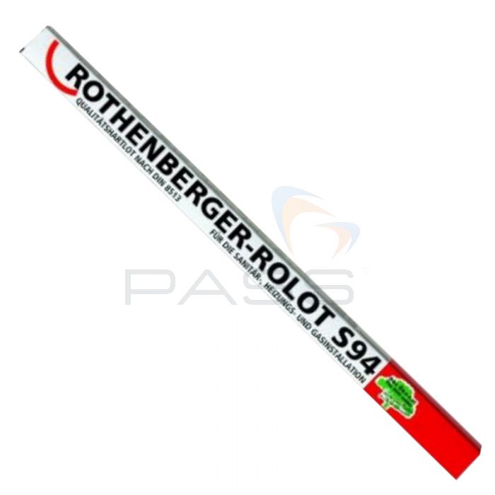 Rothenberger 40094 Lead-Free Hard Solder Rod (Copper Based), S94 Grade, 1kg