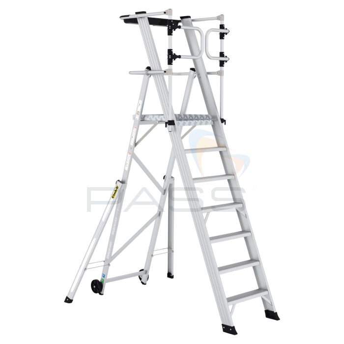Climb-It Large Platform Folding Steps with Safety Gates