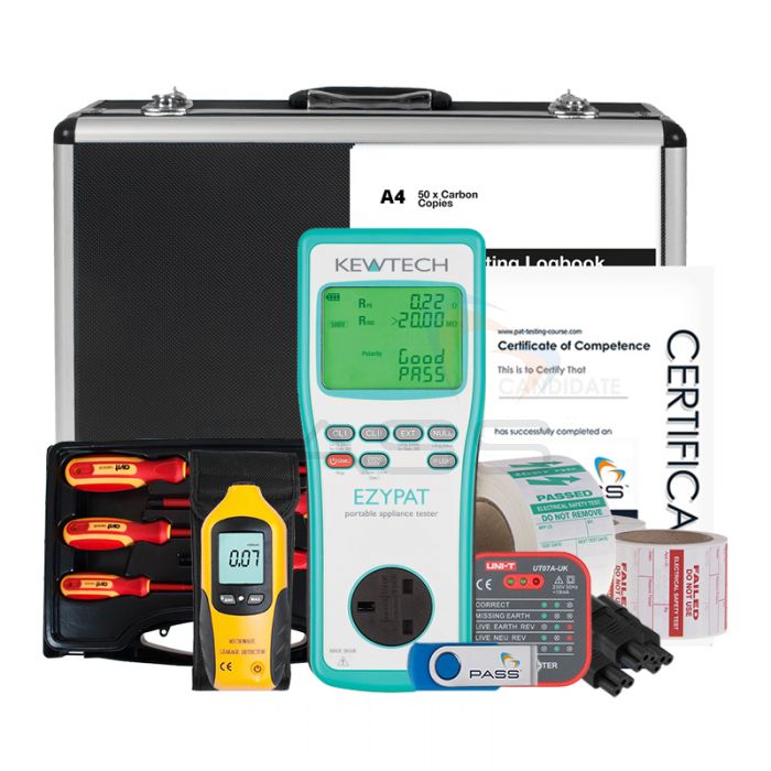 Kewtech EZYPAT PAT Tester – PAT Essentials Kit (Bundle 1)
