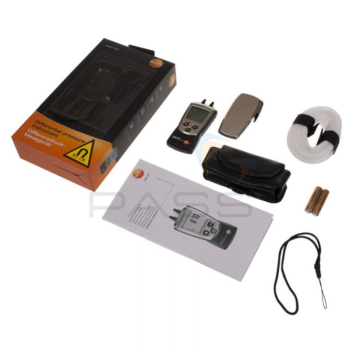 Testo 510 Differential Pressure Meter Kit w/ Hoses