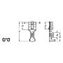 Klauke Non-Insulated Receptacles with Locking Latch (100 pcs)