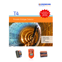 Crowcon T4 Portable Personal Multigas Detector with Cradle Charger