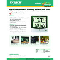 Extech 445814 Humidity, Dewpoint and Temperature Alert